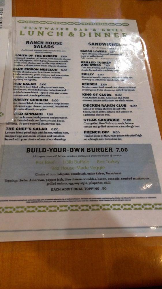 Menu at Native Lights Casino pub & bar, USA, US-77