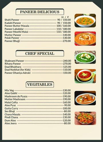 Menu at Urban King Hotel, Dodhai, National Highway 48 Delhi - Jaipur ...