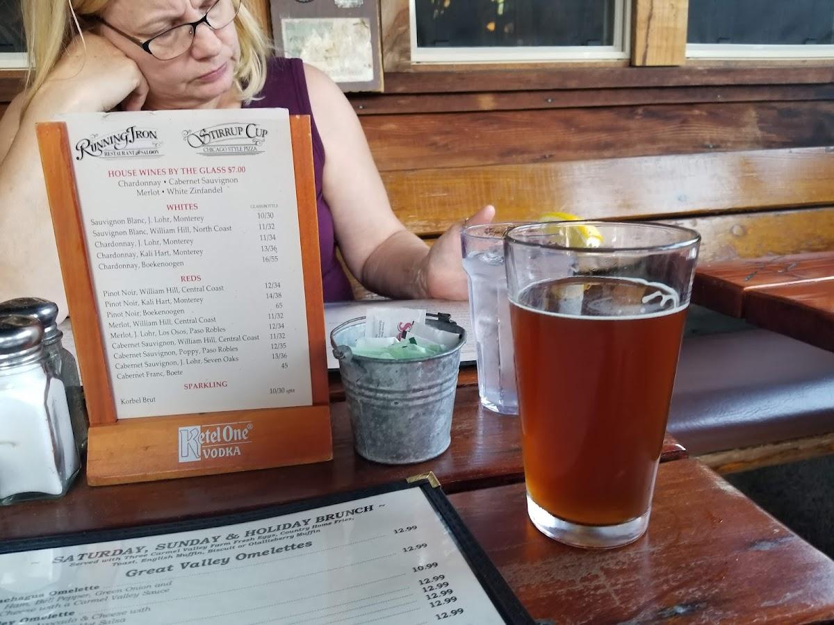 Menu at Running Iron pub & bar, Carmel Valley
