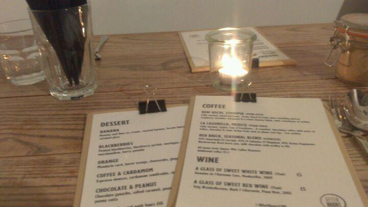Menu at Store Street Espresso cafe, London, 40 Store St