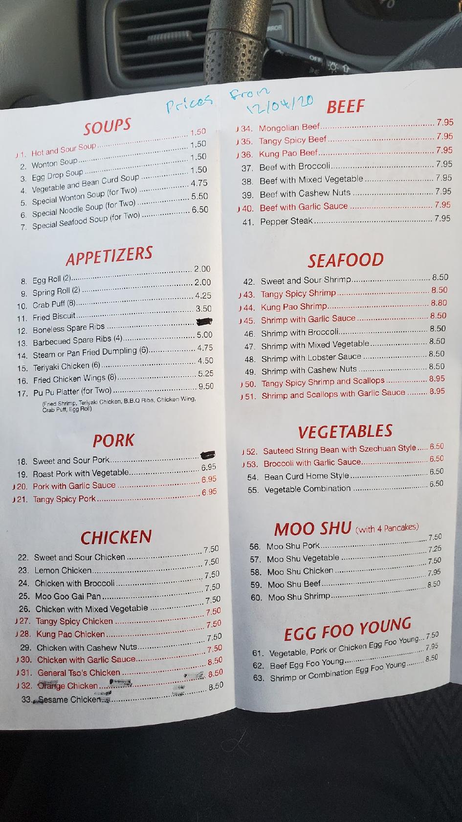 Menu at Taste Of Asia Mega Buffet restaurant, Tomball, Tomball Pkwy