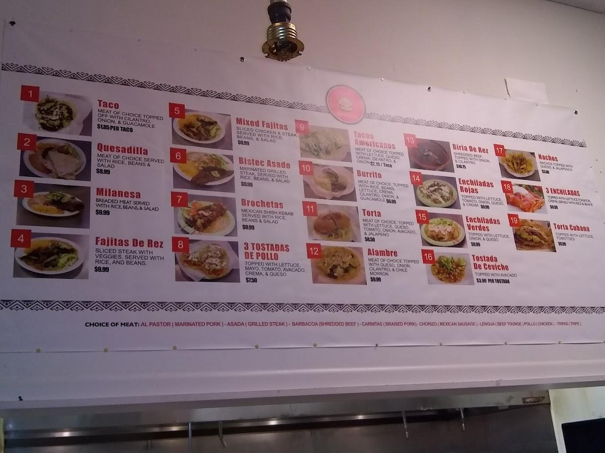 Menu at La Perla Market restaurant, Waite Park