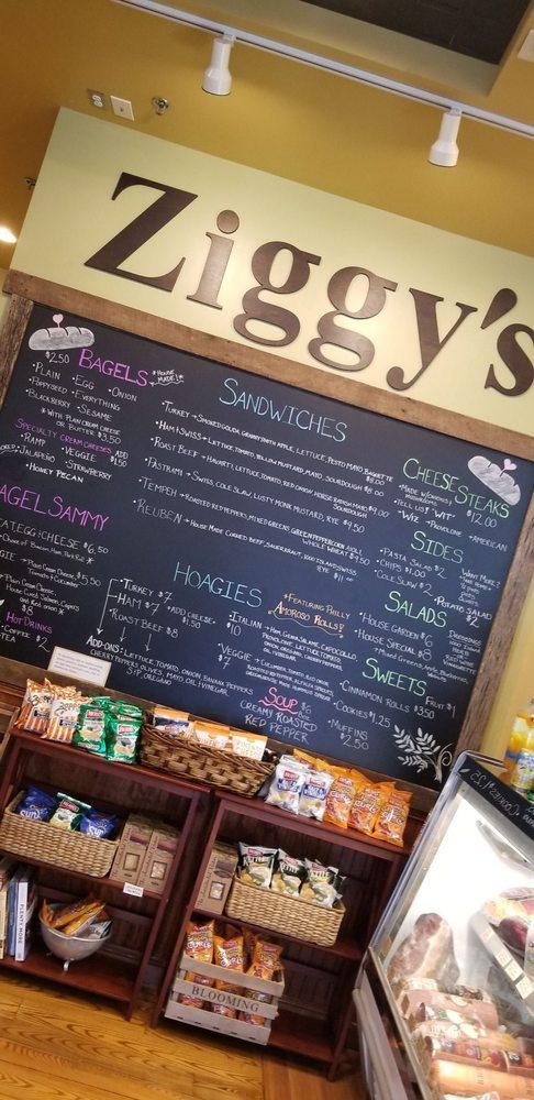 Menu at Ziggy's Bakery & Deli, Asheville