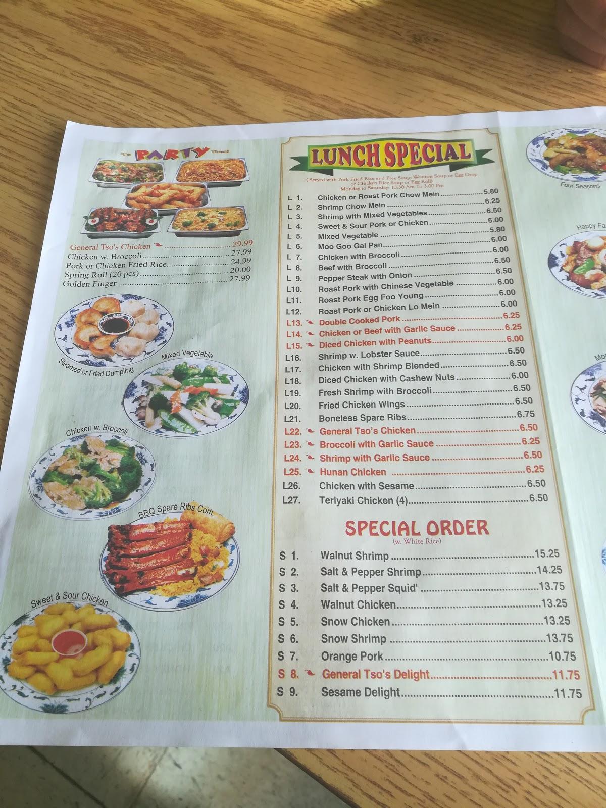 Menu at 516 Chinese Restaurant, Waterbury