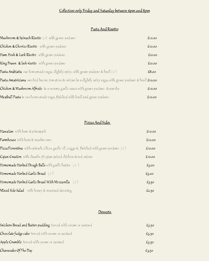 Menu at Belle Vue Bistro Swansea ltd restaurant, Swansea