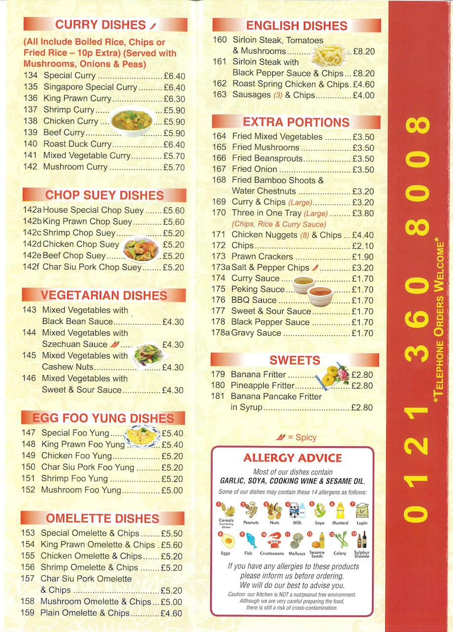 Menu at Best Choice fast food, Birmingham