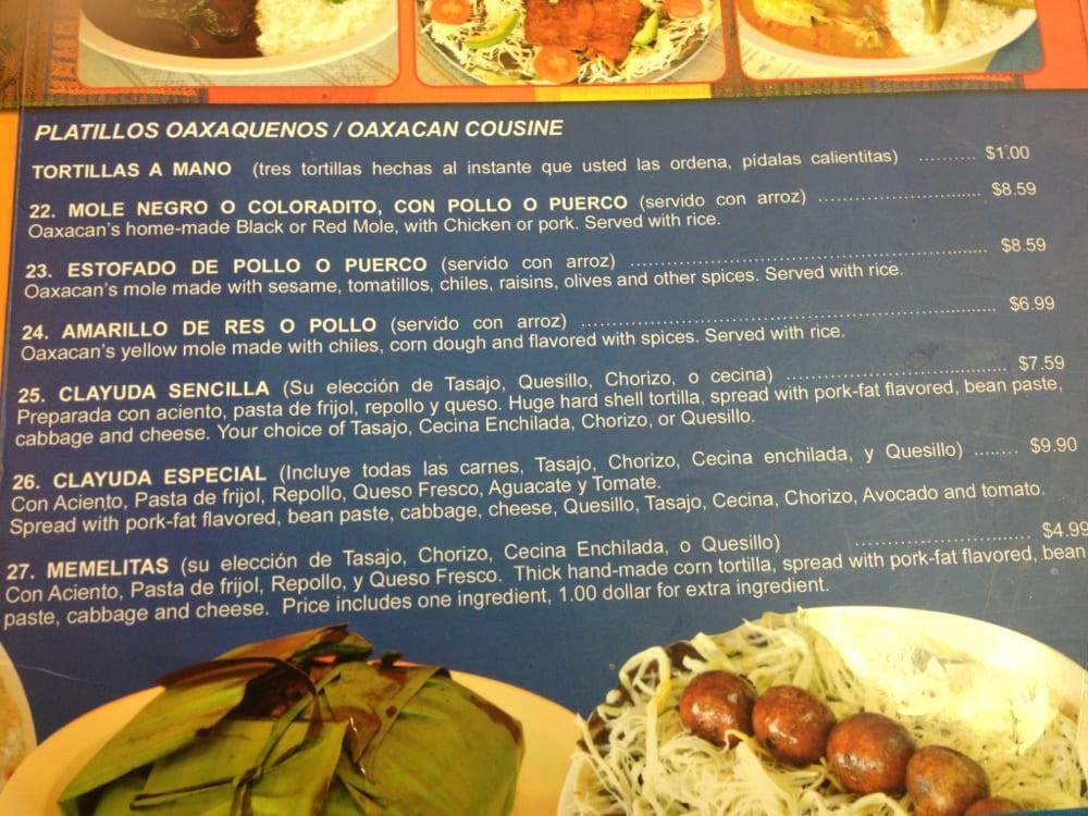 Menu at El Fortin restaurant, Fullerton, 700 E Commonwealth Ave