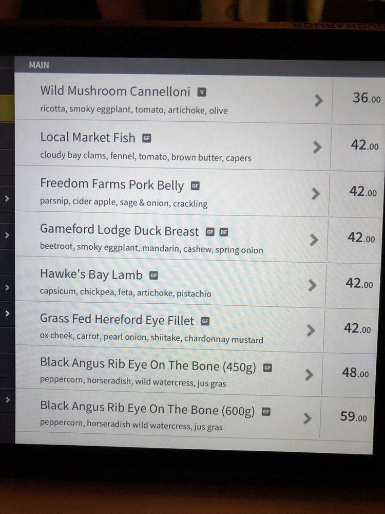 Menu at One Tree Grill pub & bar, Auckland