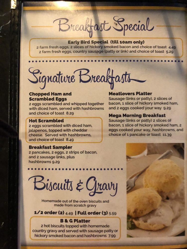 Menu at Square 109 Restaurant & Bar, Clinton
