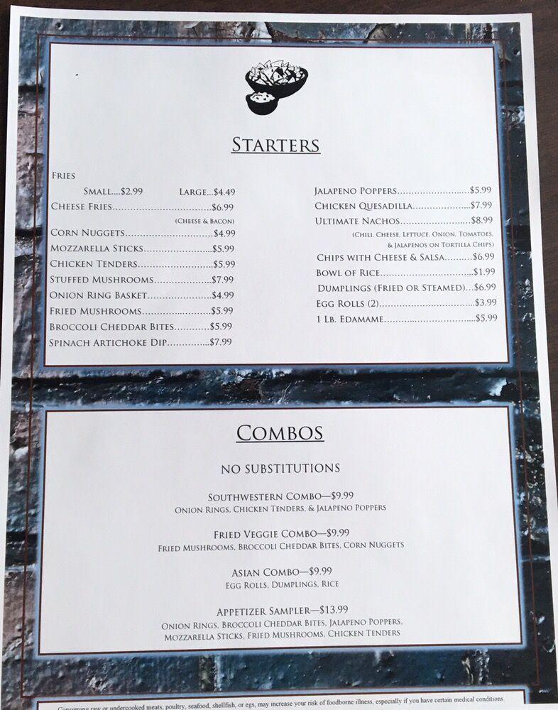 Menu at Lakeside Tavern pub & bar, Richmond, Lakeside Ave