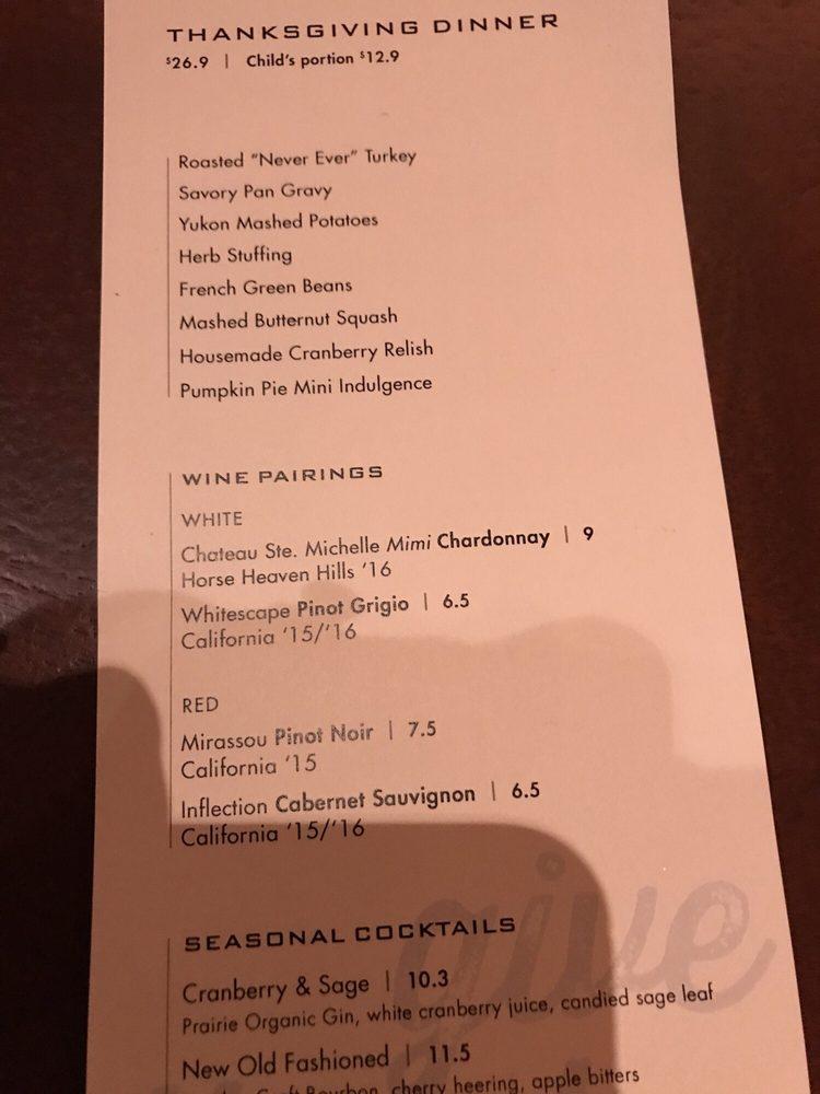 Menu at Seasons 52 pub & bar, Fort Lauderdale