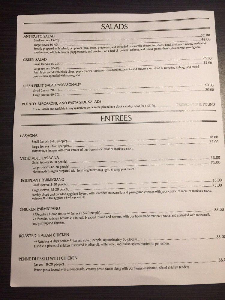 Menu at Cortina's Italian Market & Pizzeria, Anaheim, W Orange Ave
