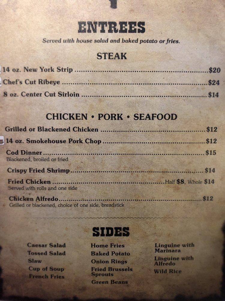 Menu at Osgood Grub Co steakhouse, Osgood