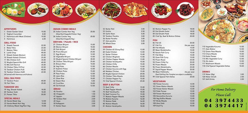 Menu at Dragon Hut restaurant, Dubai