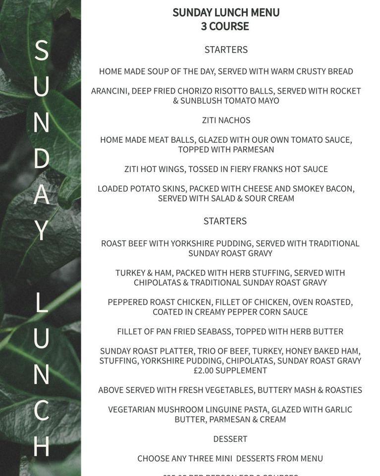 Menu at Knags Bar and Grill, Glengormley