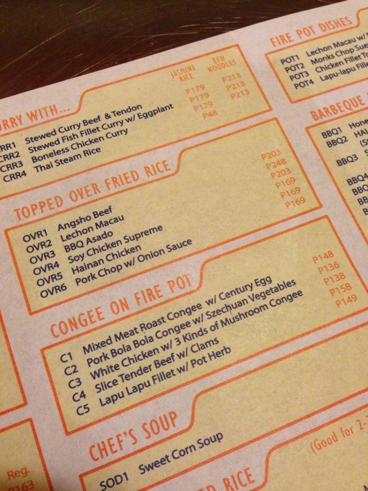 Menu at Next Door Noodles by North Park fast food, Makati, Makati Ave
