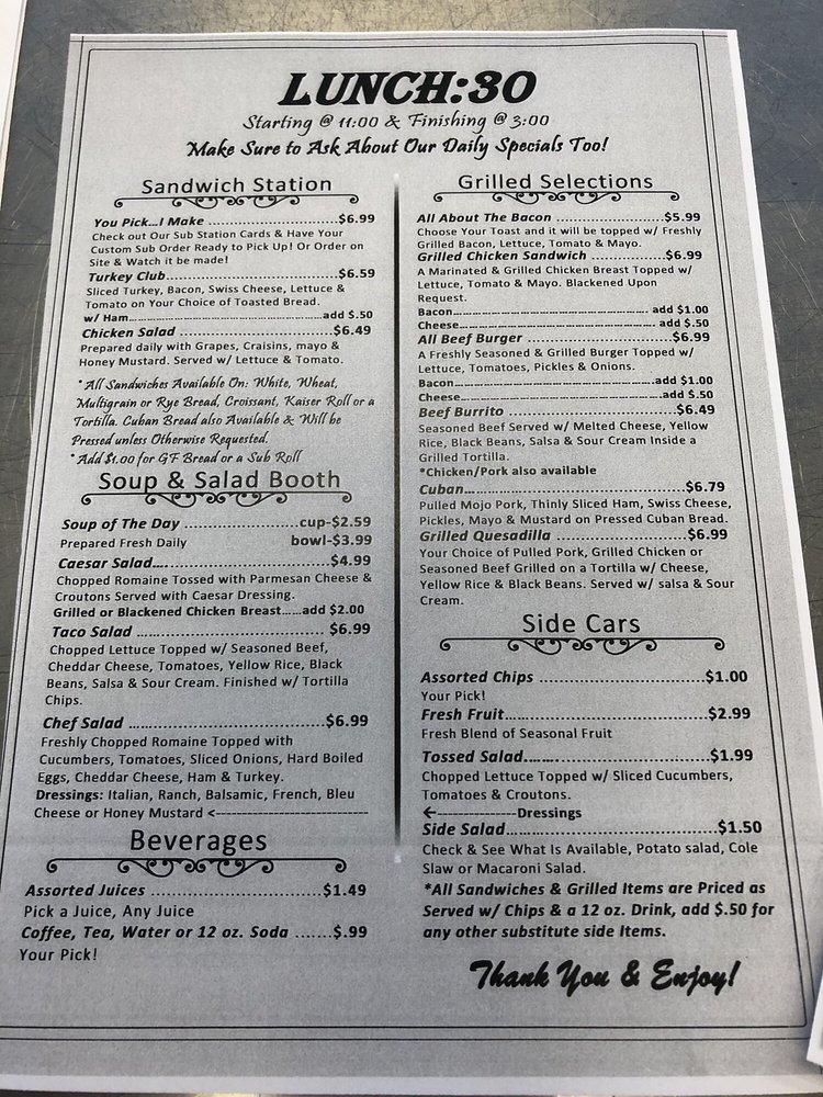 Menu at Metro Deli Clearwater restaurant, Clearwater