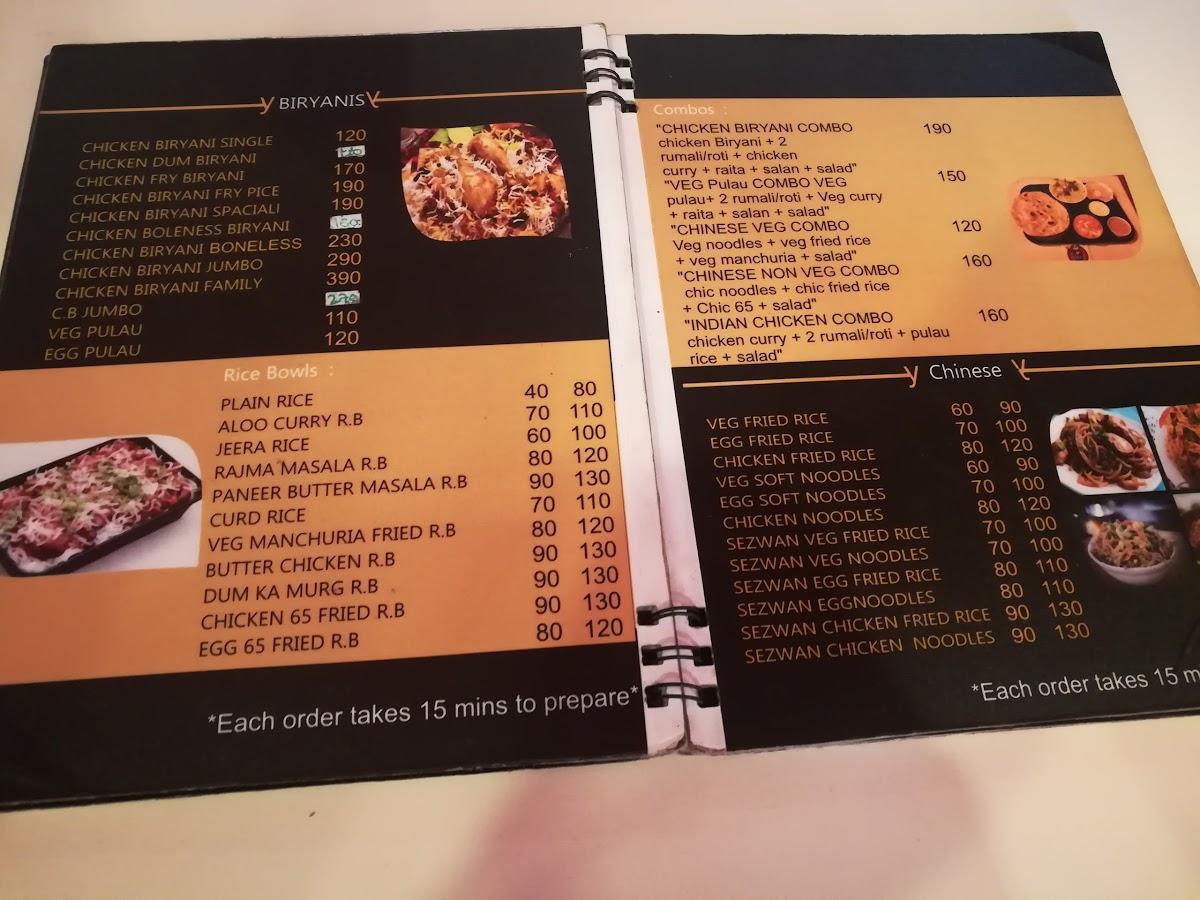 Menu at Chak De Restaurant, Hyderabad