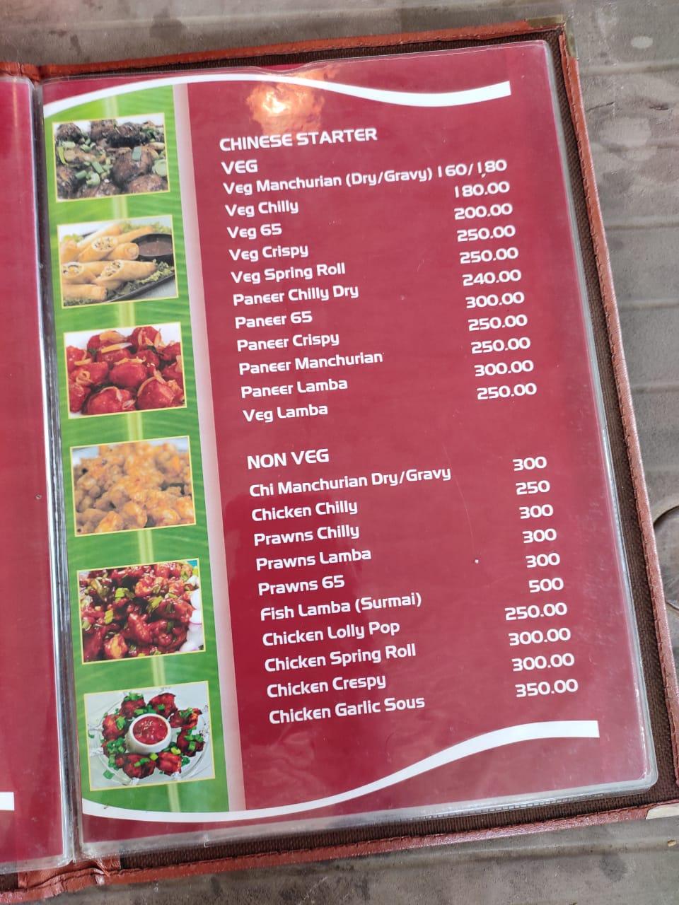 Menu at Hotel Shiv Leela, Lonavala