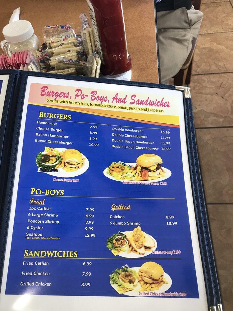Menu at Baytown Seafood Freeport restaurant, Freeport