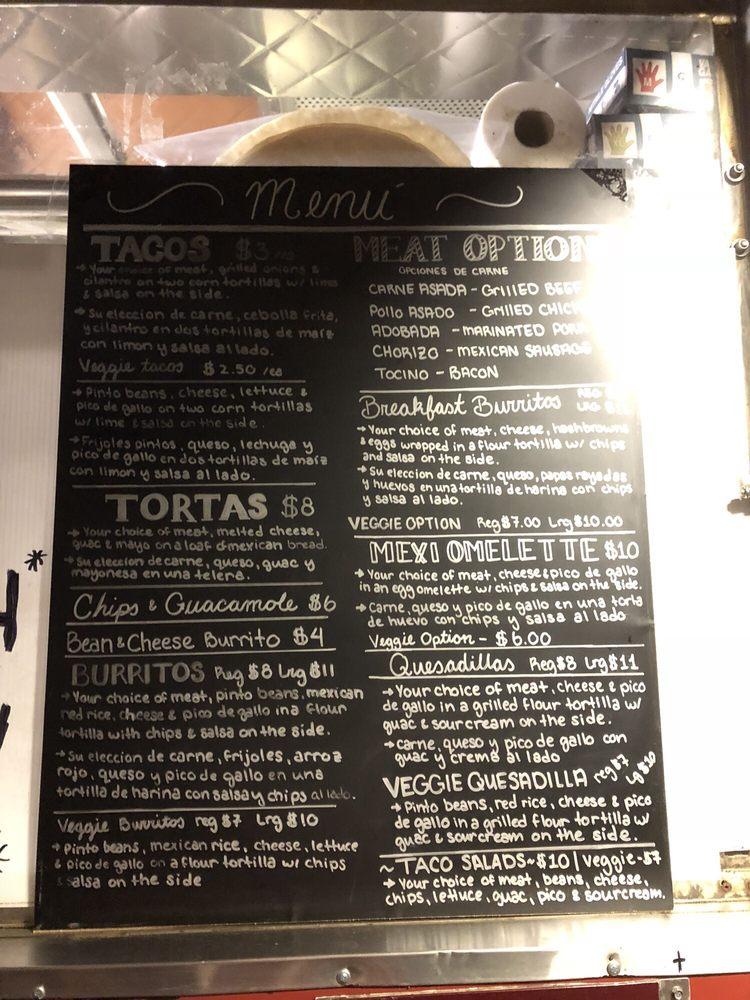 Menu at Dos Banderas restaurant, Eugene, 94 W Broadway