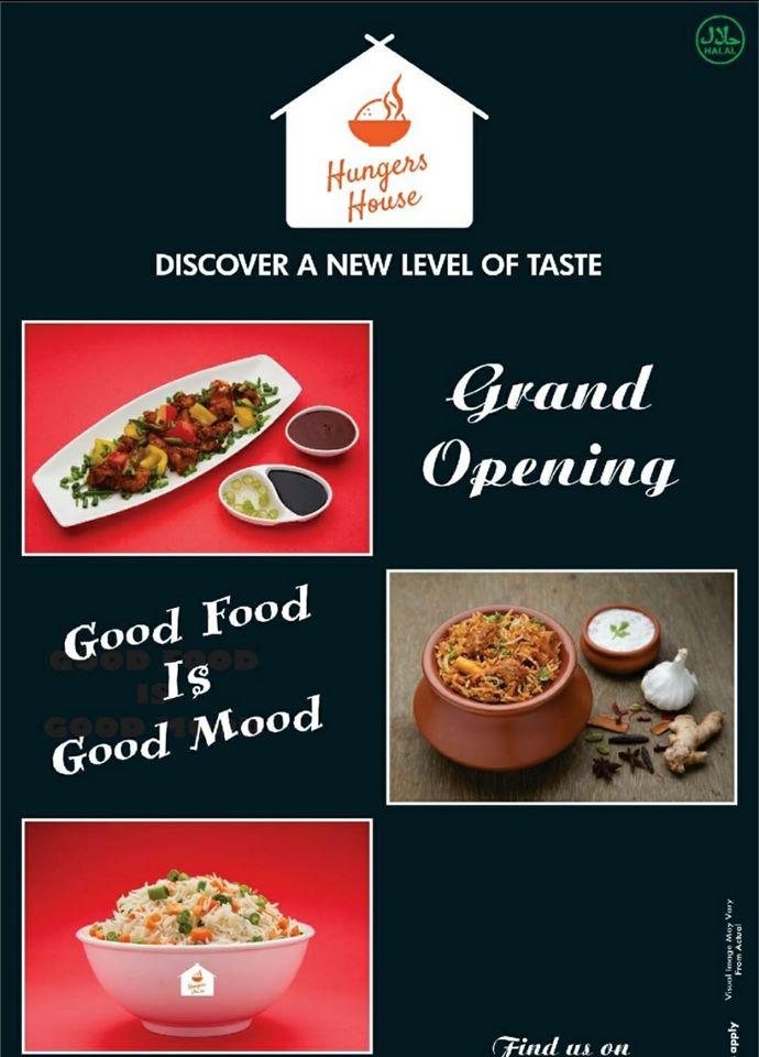 Menu at Hunger’s House, Chennai