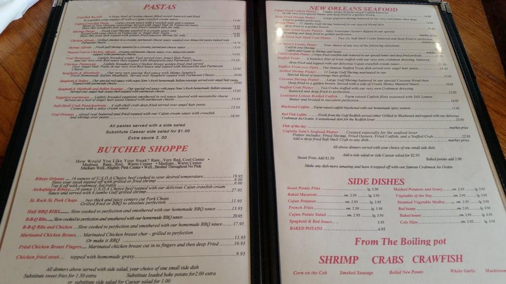 Menu at Quarter View Restaurant, Metairie