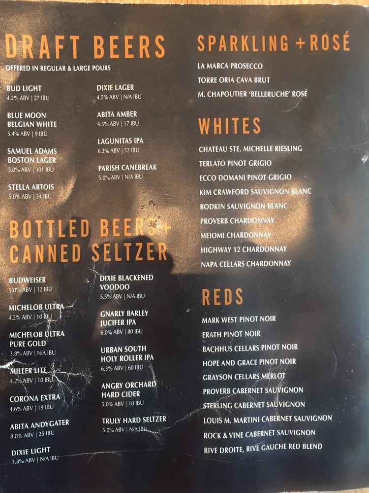 Menu at Leah's Kitchen restaurant, Kenner, 1 Terminal Dr