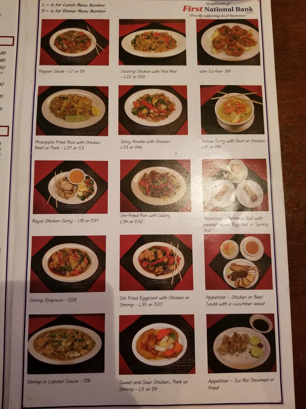 Menu at Golden Moon Restaurant, Weatherford