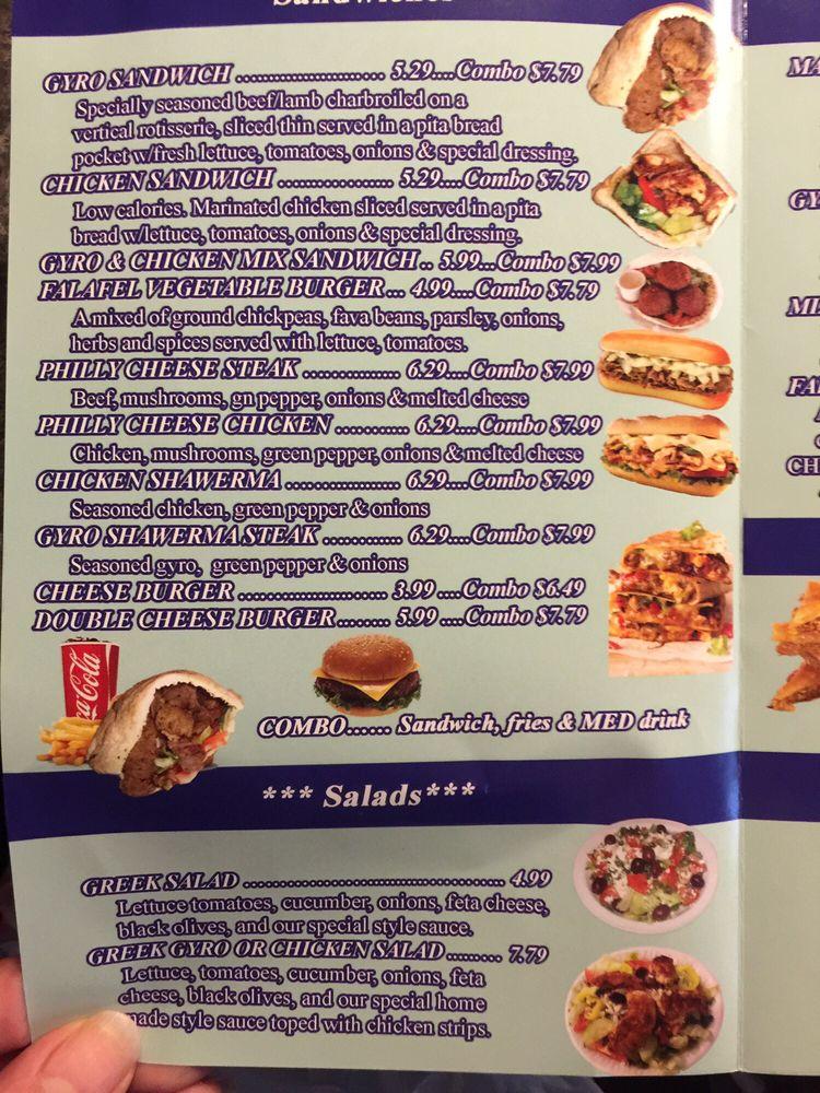 Menu at Gyro Cafe & Grill, Ashland City