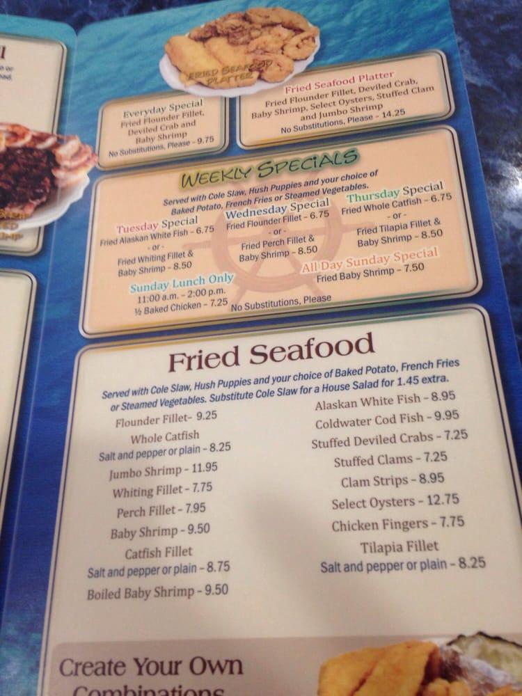 Menu at Harbor Inn Seafood Restaurant, Columbia, Two Notch Rd