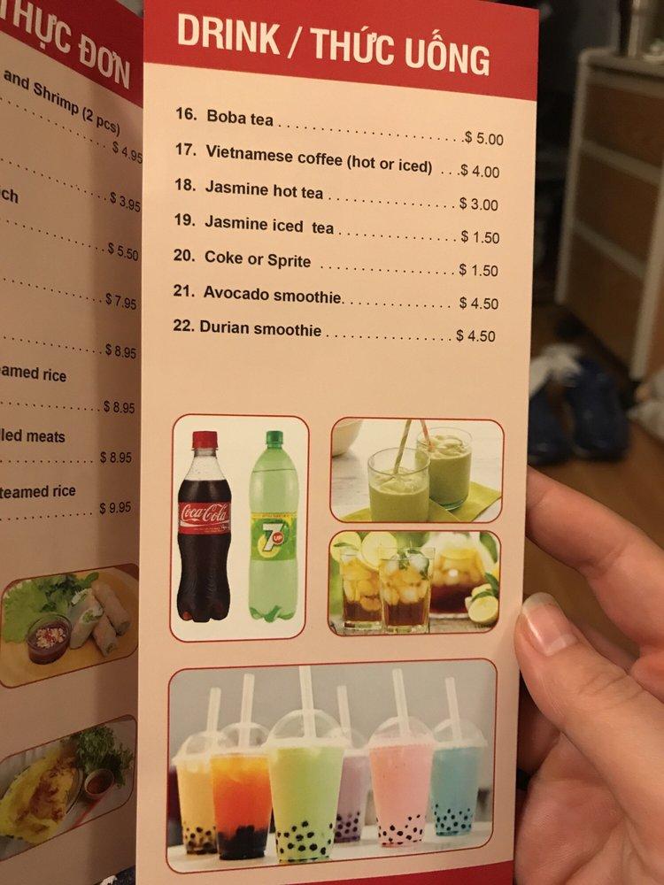 Menu at J Cafe Boba Tea & Sandwich, Jefferson City