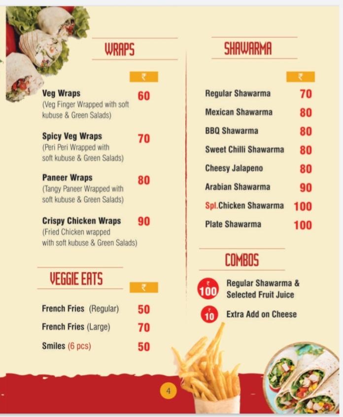 Menu at Kariyam ARM Fruits, Dry Fruits & KFC (Kariyam Fried Chicken ...