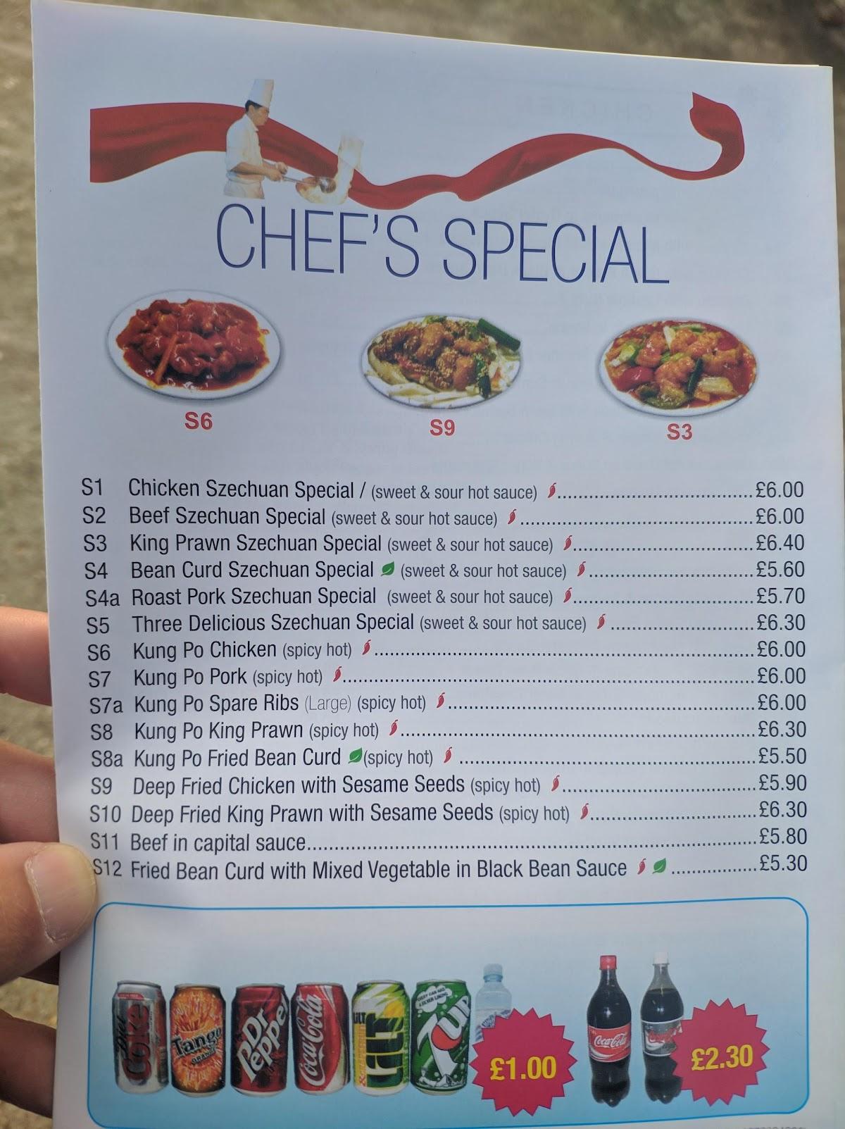 Menu at Maido House fast food, Cambridge