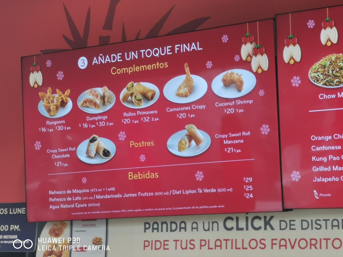 Carta del restaurante Panda Express, Ciudad López Mateos, Perif. Blvd ...