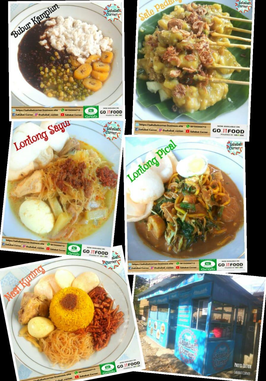 Menu at Sahabat Corner (Warung nasi kuning,lontong sayur,lontong pical ...
