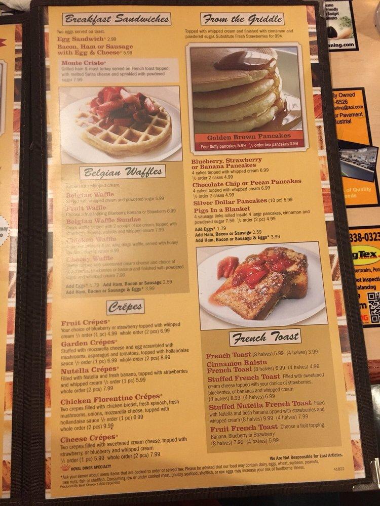 Menu at The Clarkston Royal Diner restaurant, Clarkston