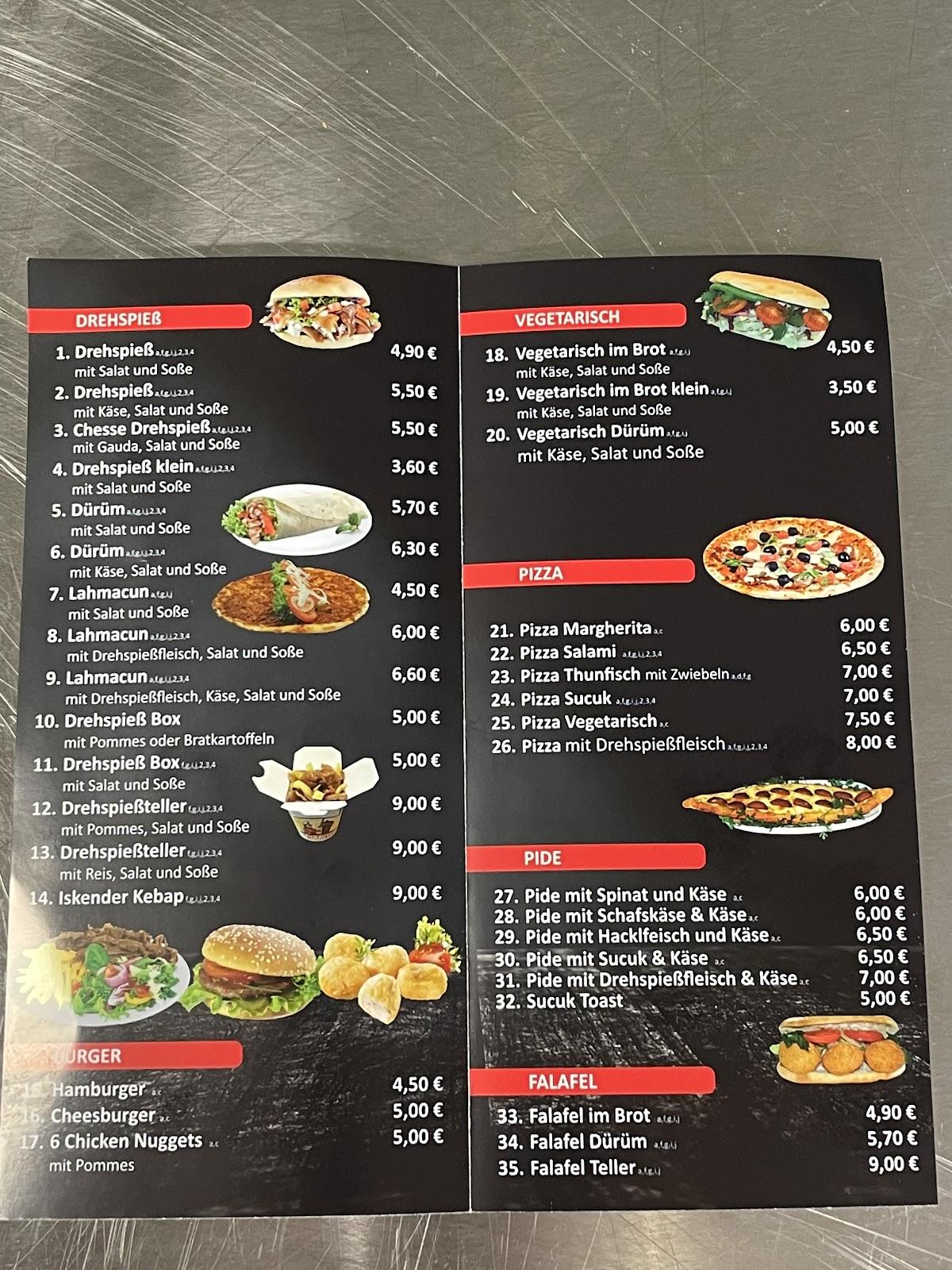 Meller Kebap Haus Menu