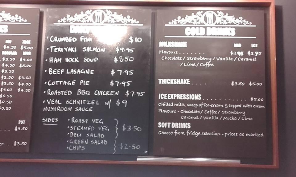 Menu at Cafe Connect, Chermside