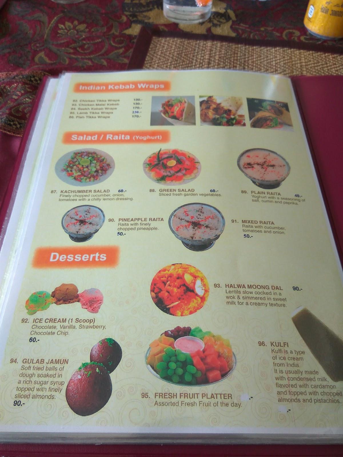 Menu at Haveli restaurant, Ko Samui, H342+JH7