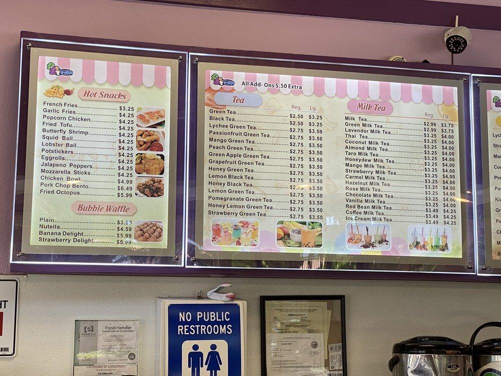 Menu at Fat Straw Cafe Livermore, Livermore