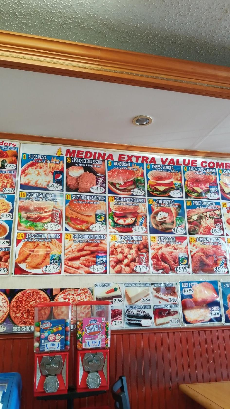 Carta del restaurante Medina Fried Chicken, Nueva York, 101st Ave