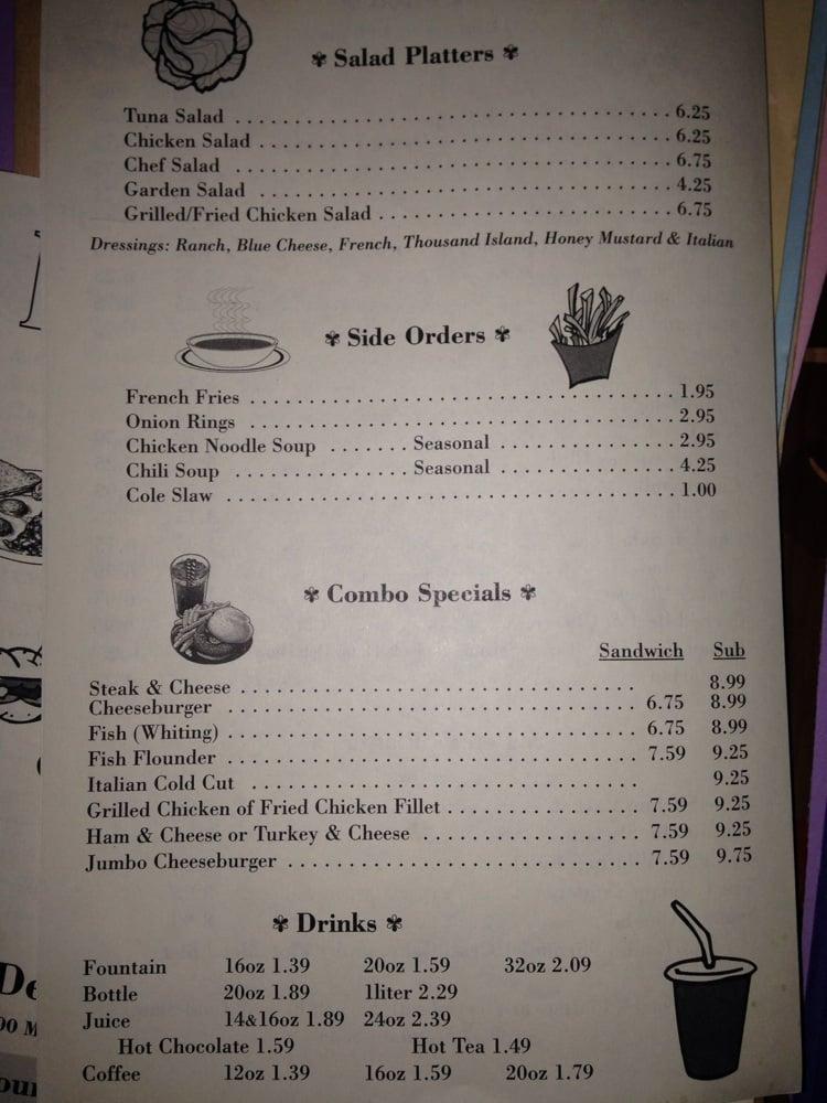 Menu at Peter's Grill cafe, Rockville