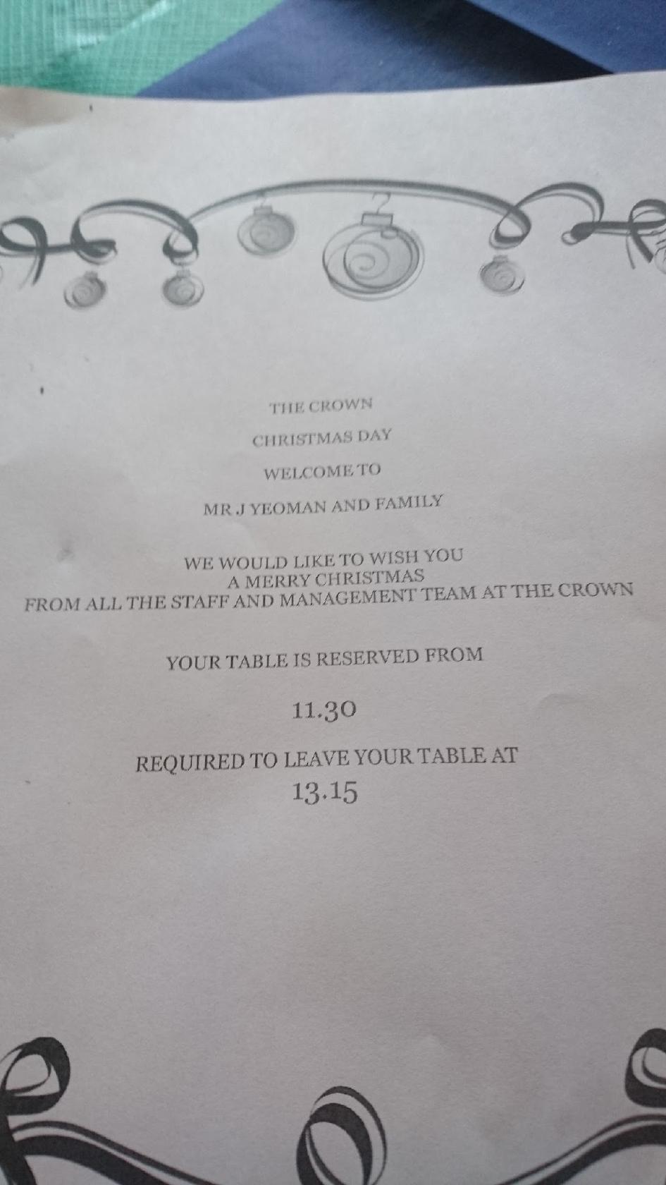 Menu at The Crown Inn pub & bar, Walsall, Anchor Rd