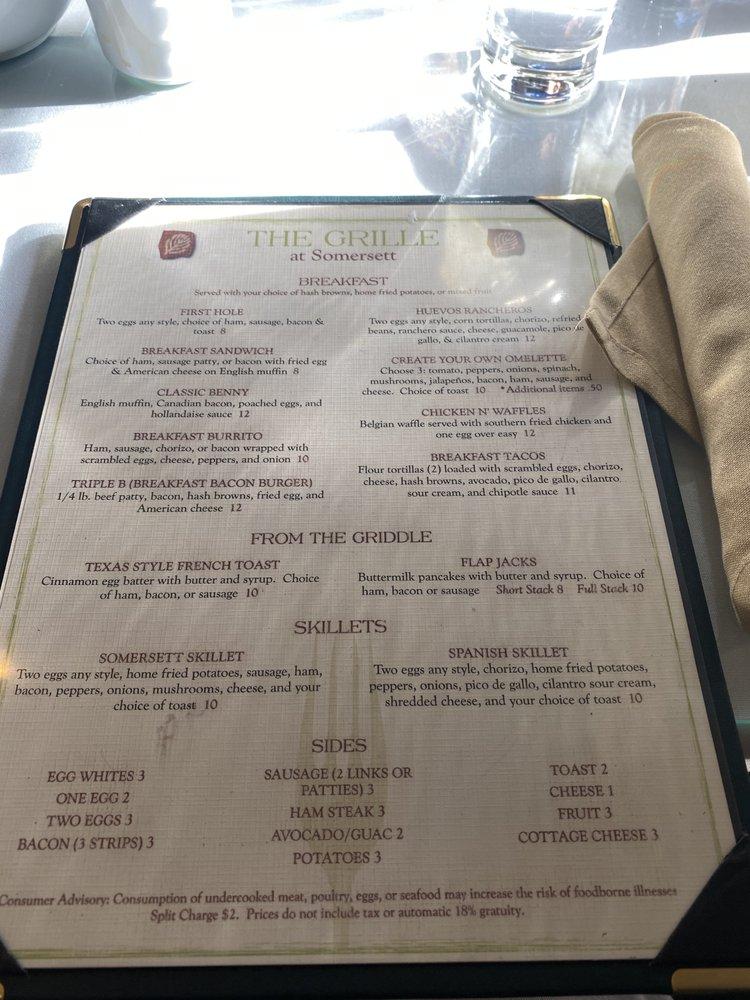 Menu at SunSett Grille restaurant, Reno