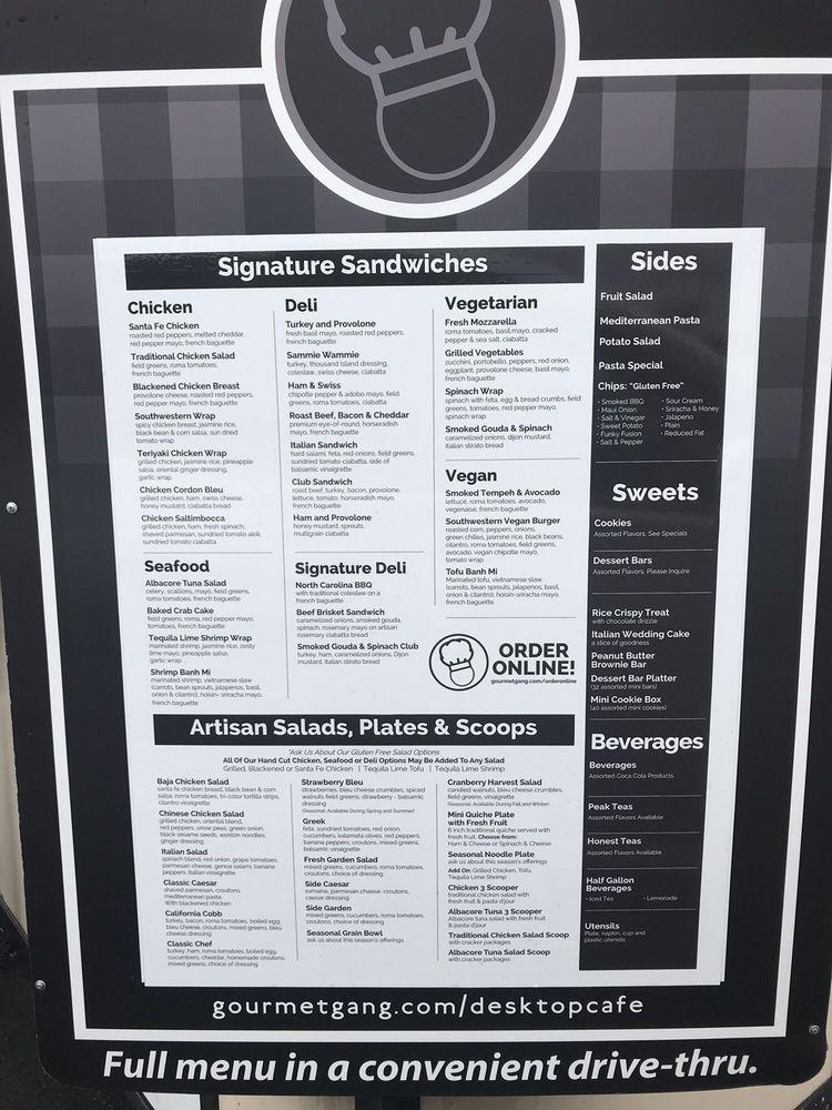 Menu at The Gourmet Gang - Deli Drive Thru restaurant, Virginia Beach ...