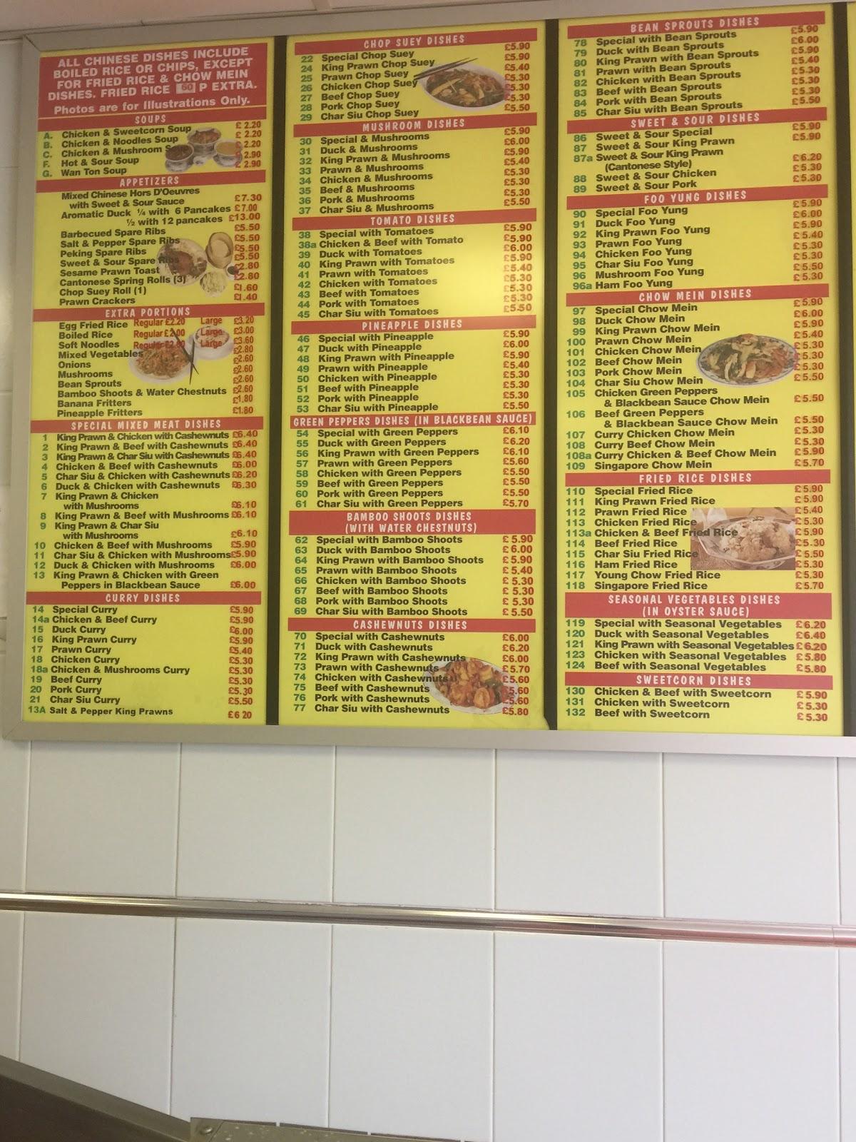 Menu at Pensarn Fish & Chips fast food, Pensarn