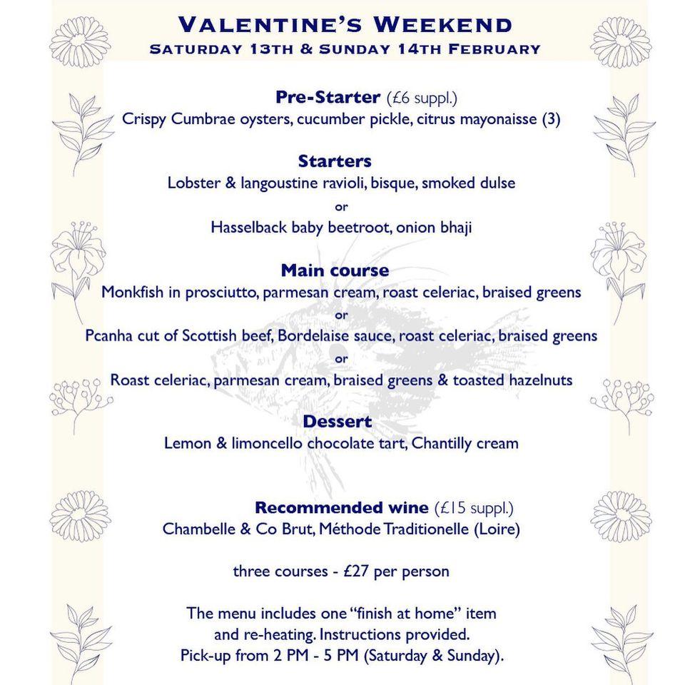 Menu at The Dory Bistro & Gallery restaurant, Pittenweem