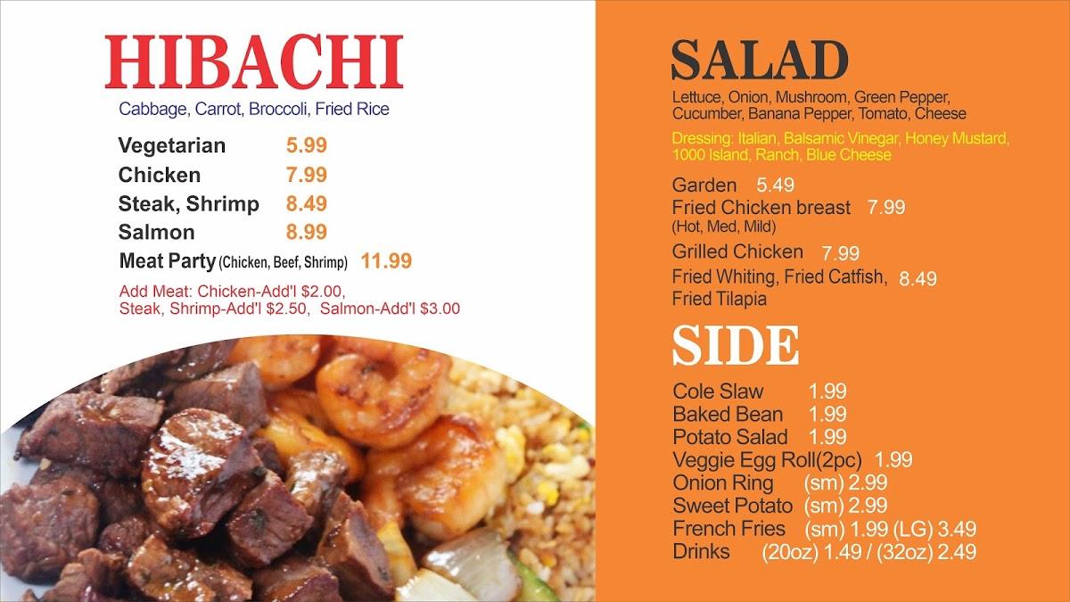 Menu at Wingnuts Hibachi & Wings (formerly Everyday) restaurant ...