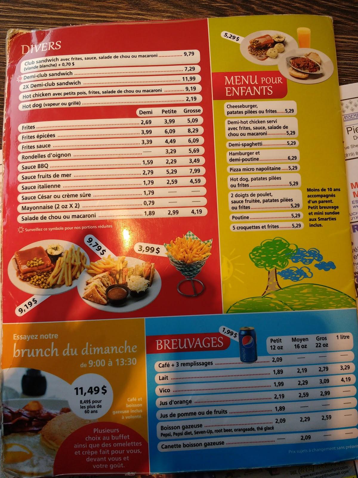 Menu at Johnny Resto - Magog pizzeria, Magog